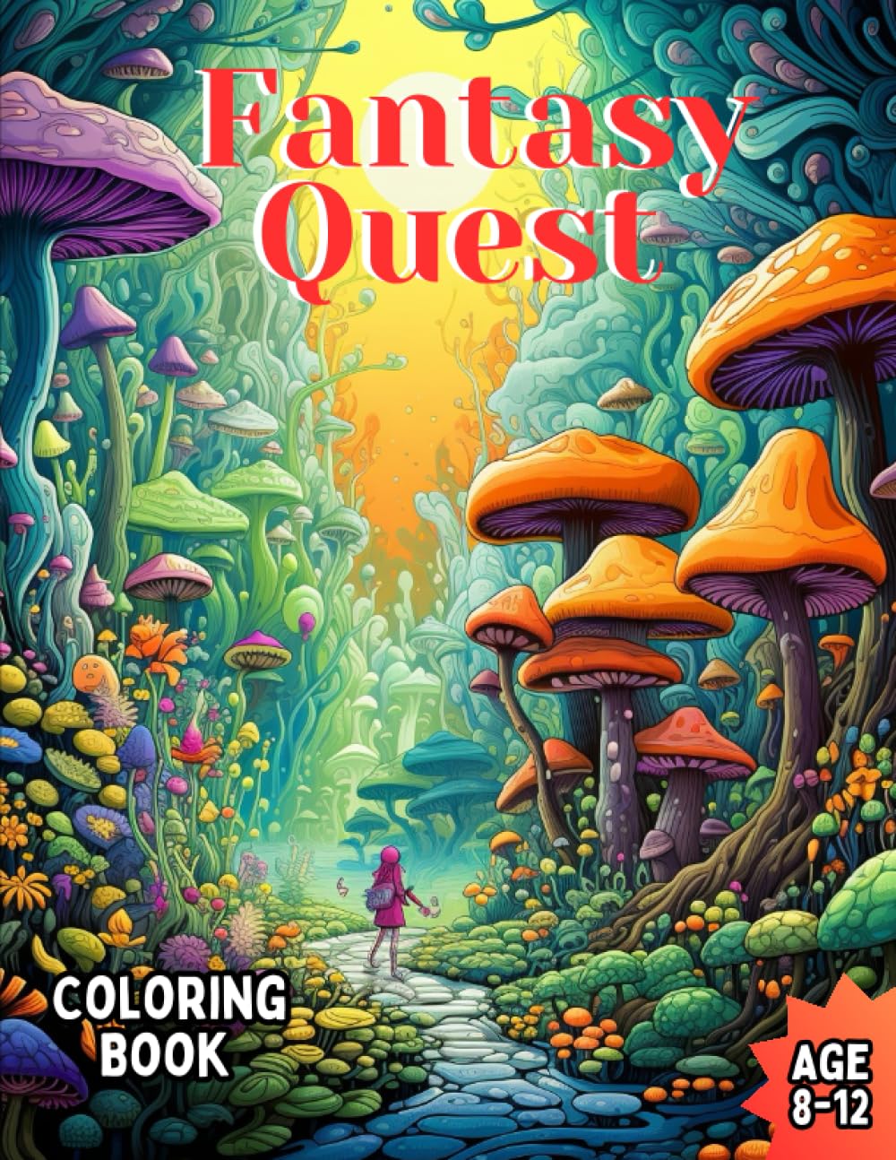 Amazon.com: Fantasy Quest Coloring Book: Awesome Children's Fantasy ...