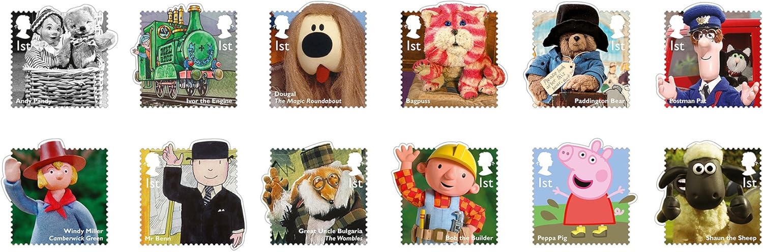 2014 Classic Children's TV mint postage stamps - 12 x 1st Class Royal ...