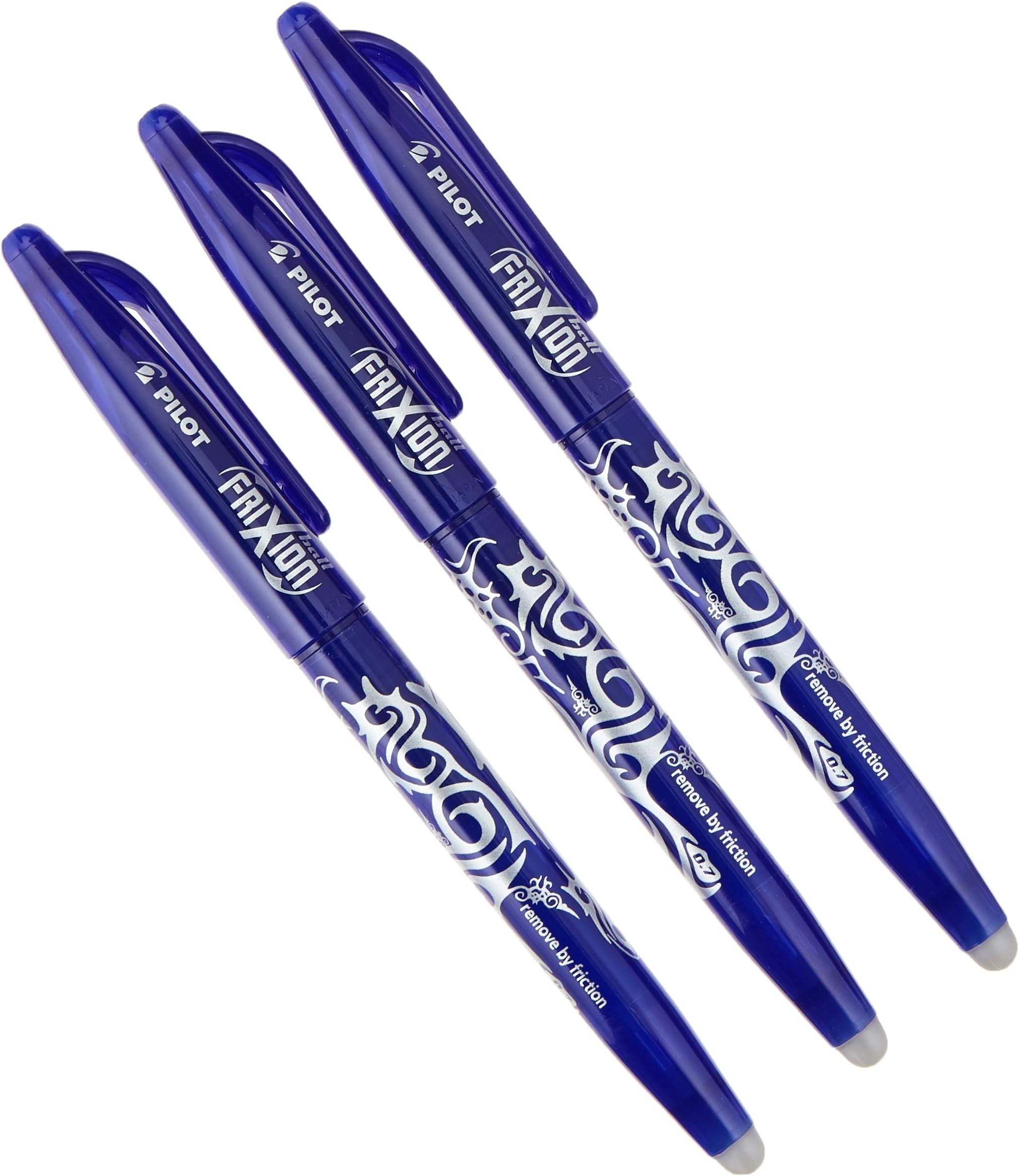 Pilot FriXion Erasable Rollerball Pens - Blue - Pack of 3 : Amazon.co ...