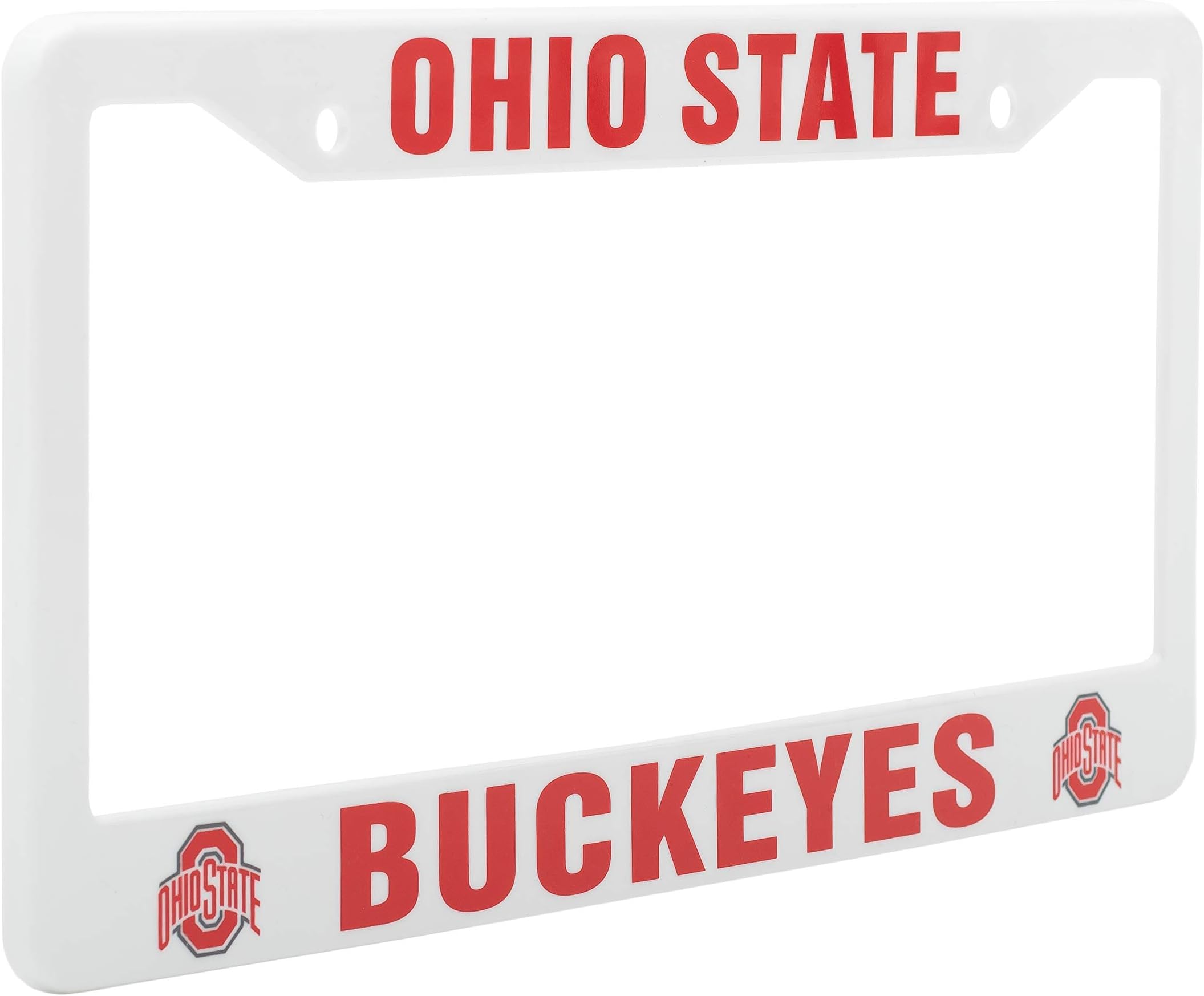 Amazon.com: EliteAuto3K Ohio State Buckeyes License Plate Frame Cover ...