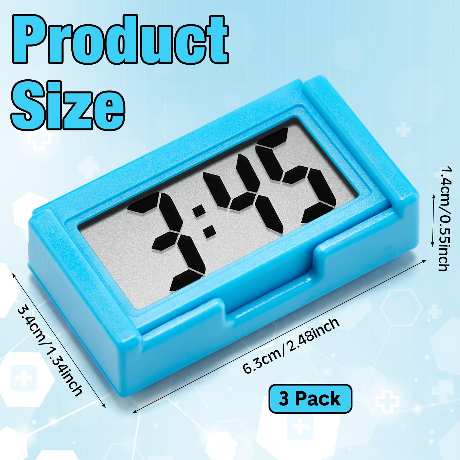 Snapklik.com : Frienda 3 Pieces Mini Digital Clock Small Digital Clock ...