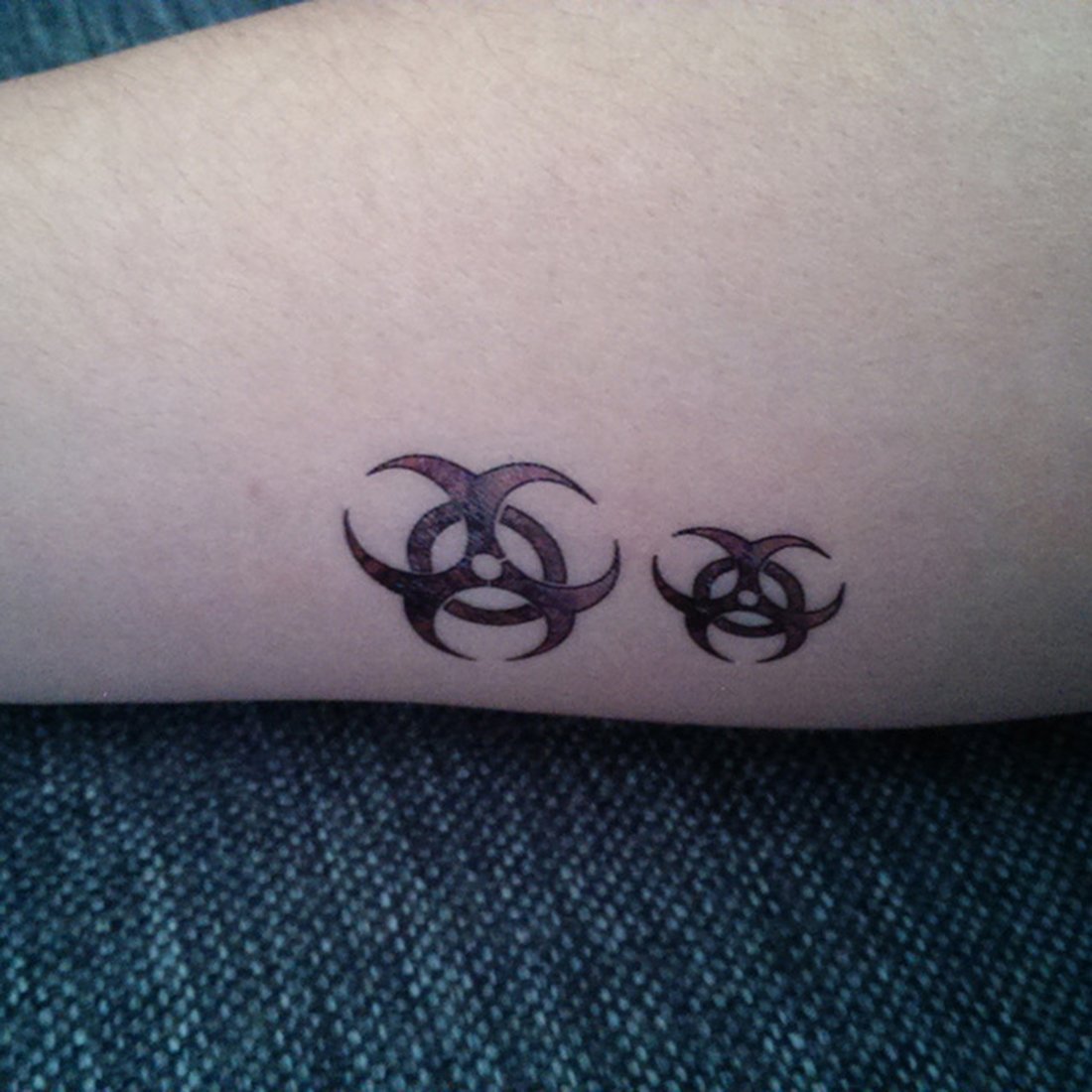 Biohazard Tattoo 3d