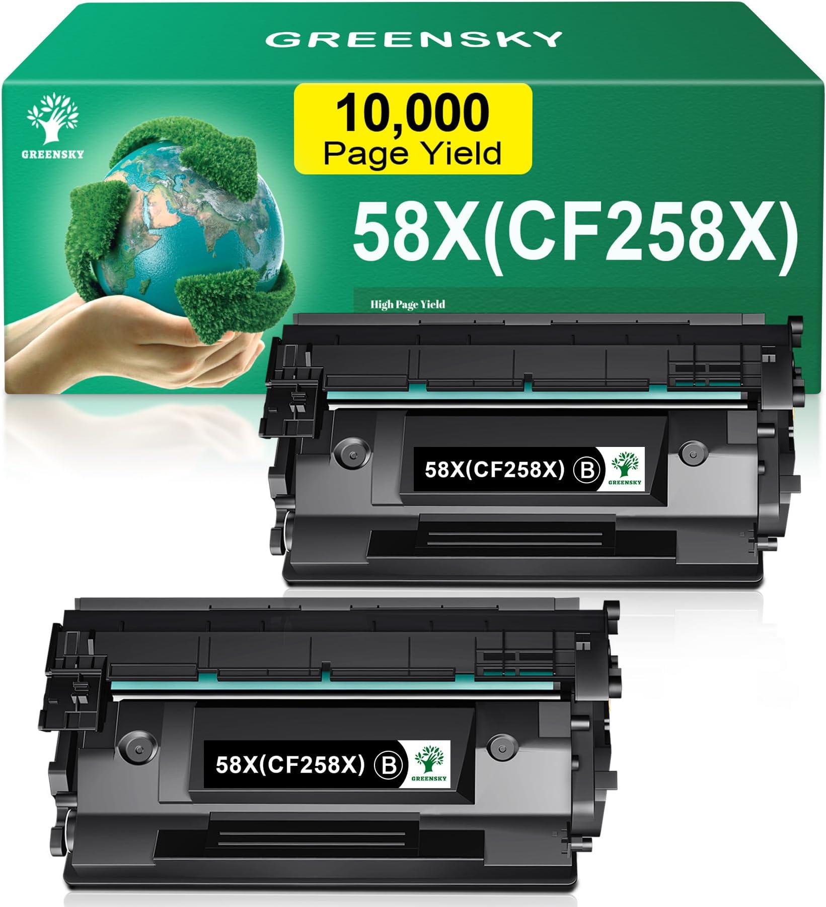 Amazon.com: LCL Compatible 58X 2-Pack Black High-Yield Toner Cartridge ...