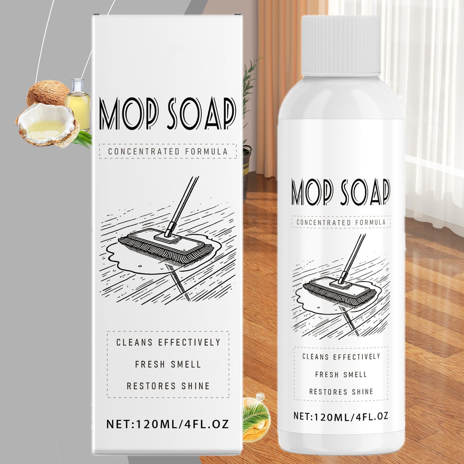 Amazon.com: Mop Soap，Mop Soap for Floor Cleaning，Scented Mop Soap，4 ...