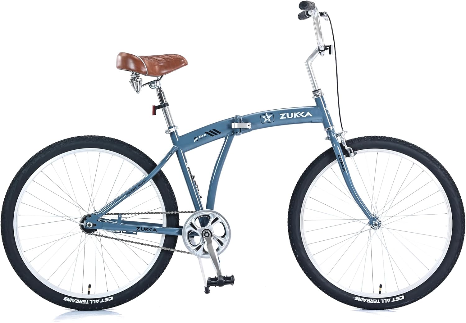 Amazon.com : IRIMKIT 26-Inch Single Speed Folding Beach Cruiser Bike ...