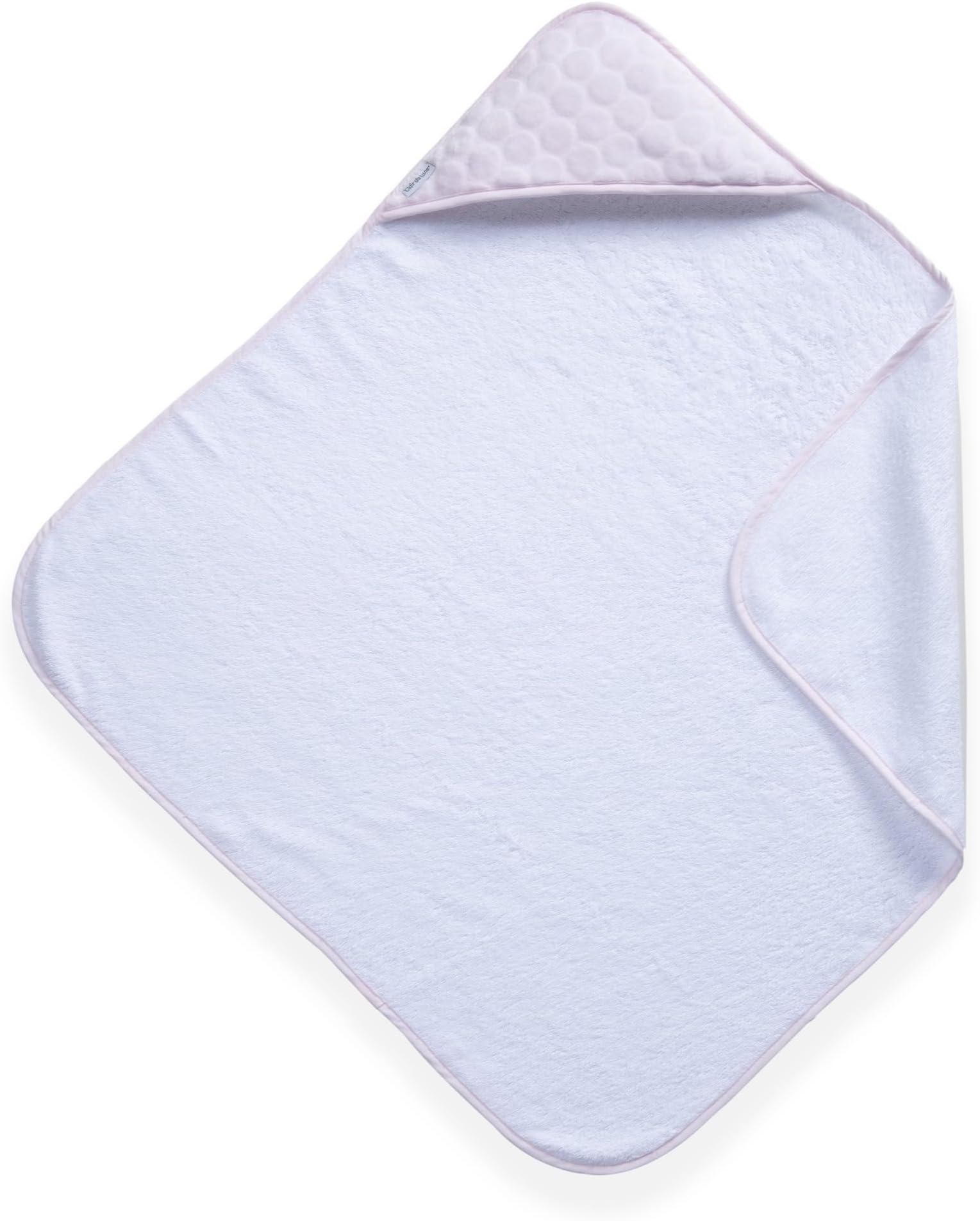 Pack of 2 white and Grey Elli and Raff Baby Hooded Bath Time Towel 100% ...