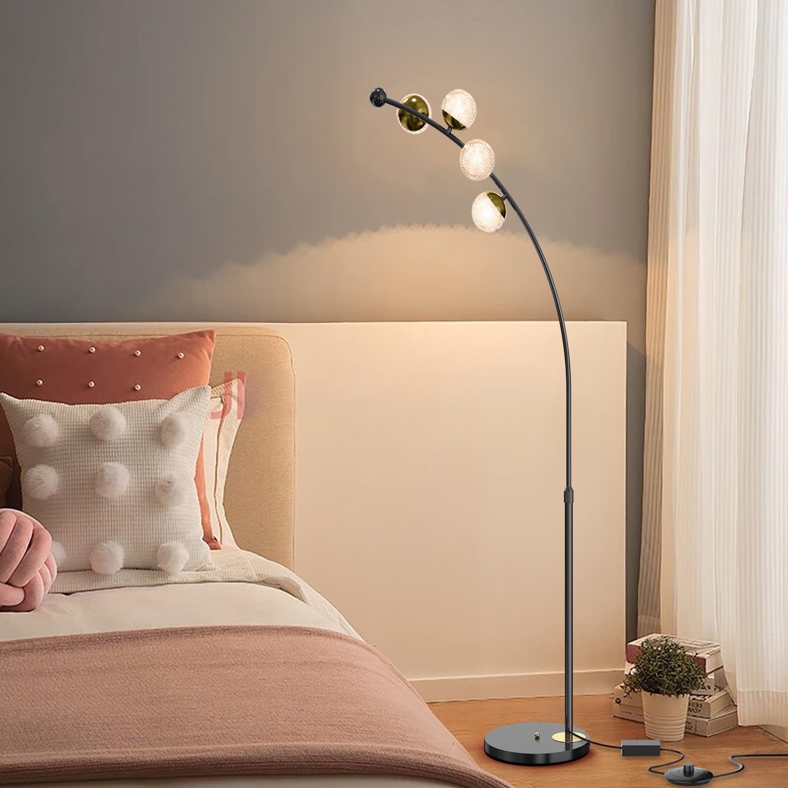 Ganeed Floor Lamp for Living Room,24W Bright LED Standing Lamps with ...