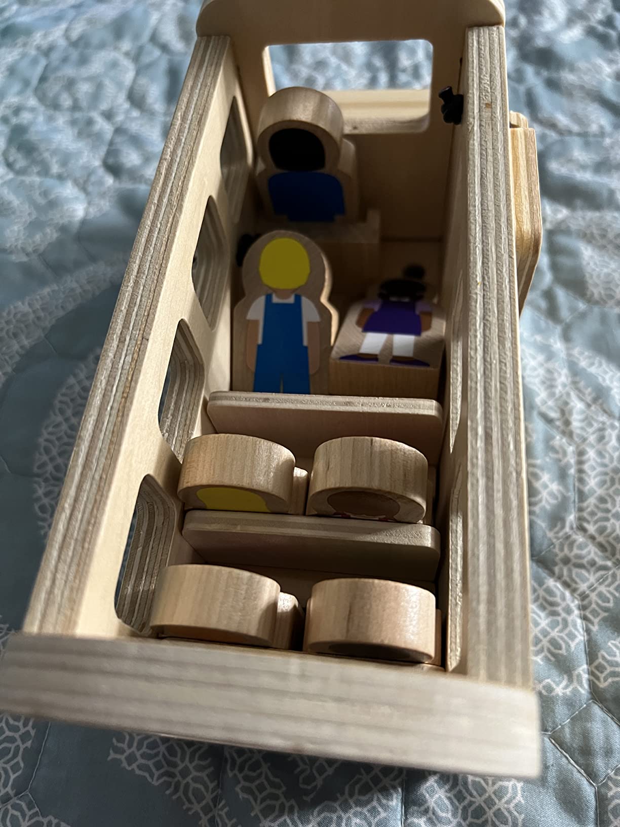 $4/mo - Finance Melissa & Doug School Bus Wooden Play Set With 7 ...