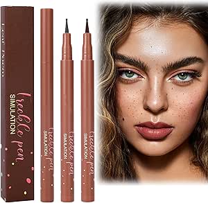 Freckle Pen,2 Colors Natural Lifelike Freckle Makeup Pen, Waterproof ...