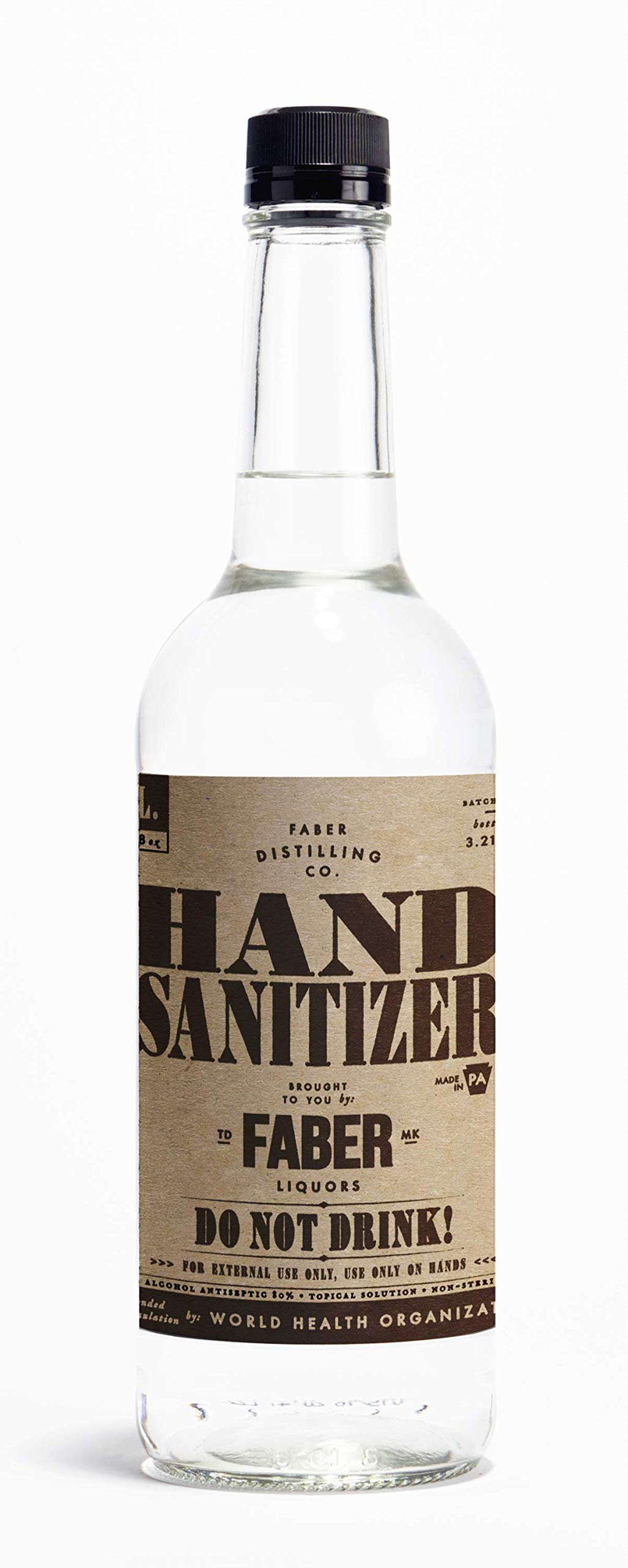 Buy Faber Hand Sanitizer Sanitation Antiseptic 80% Ethanol Liquid Large ...