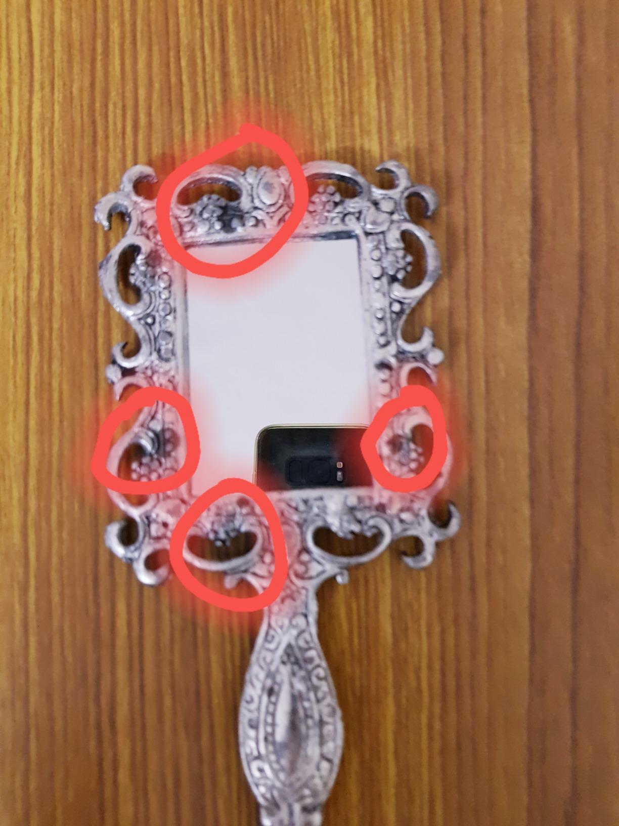 Buy Jaipurcrafts Aluminium Rectangular Hand Mirror Online at Low Prices ...