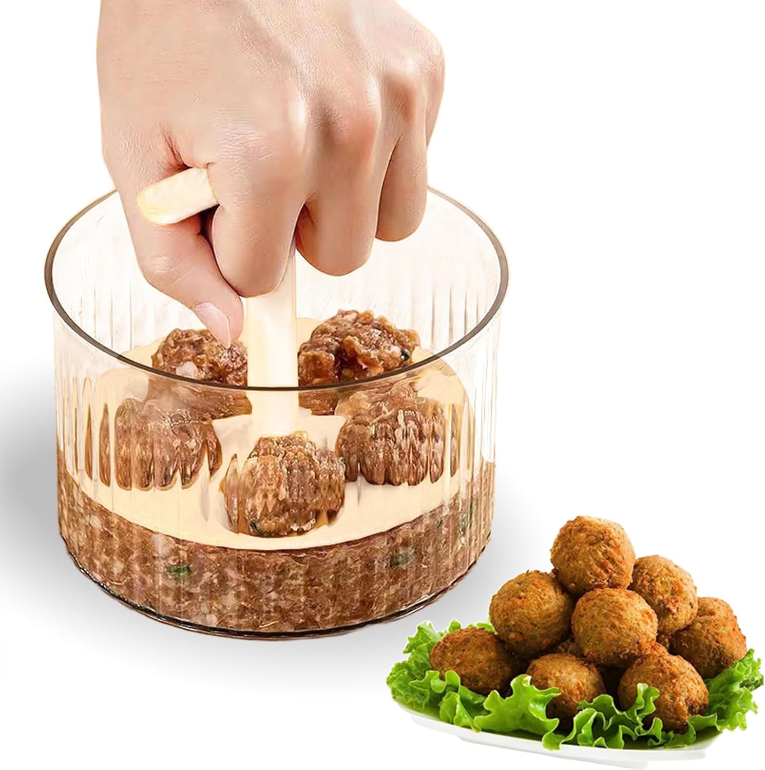 Amazon.com: Translucent Meatball Maker, Manual Meatball Maker, 5 Balls ...