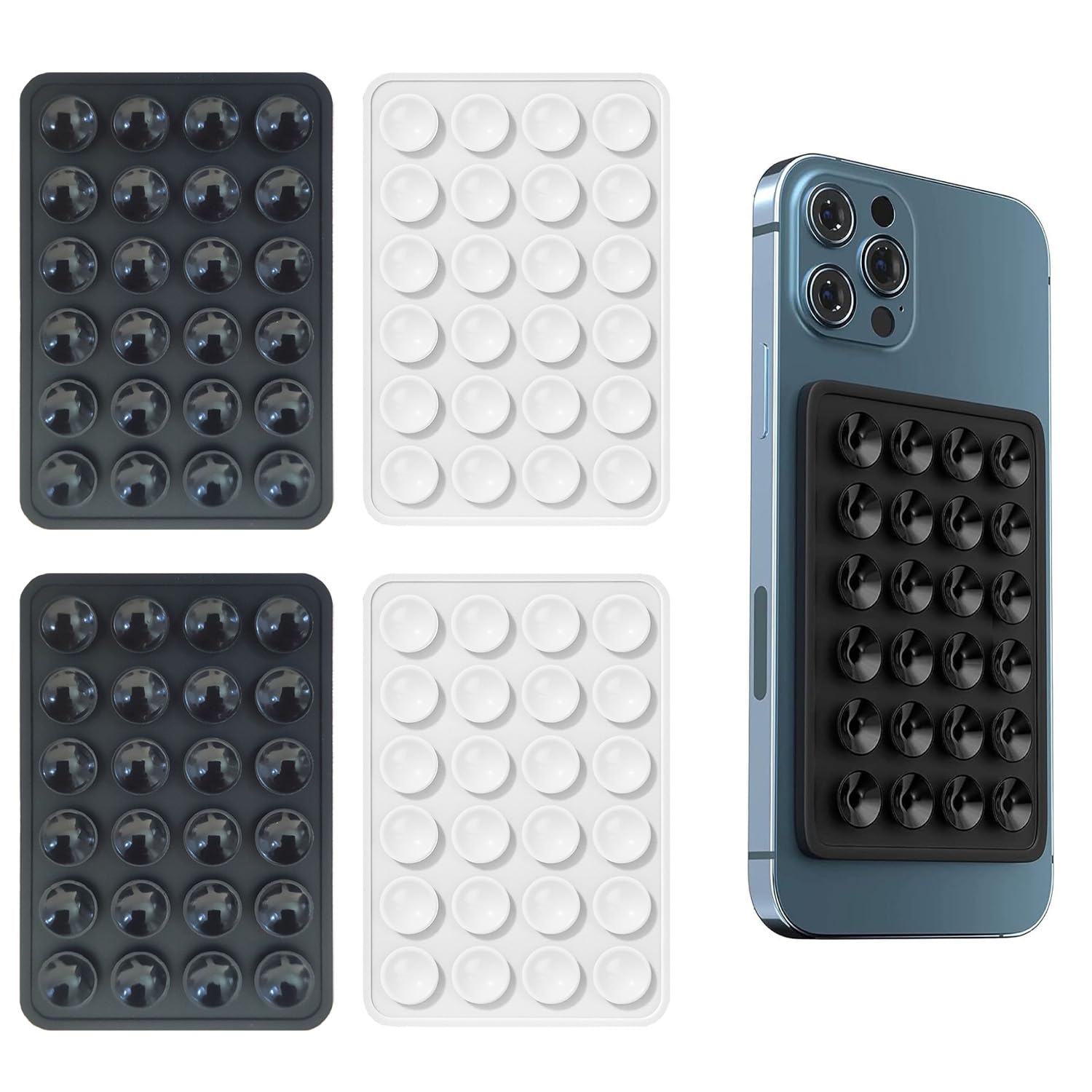 iLamvie 4 PCS Phone Suction Pad,sticky phone case for wall,Suction ...