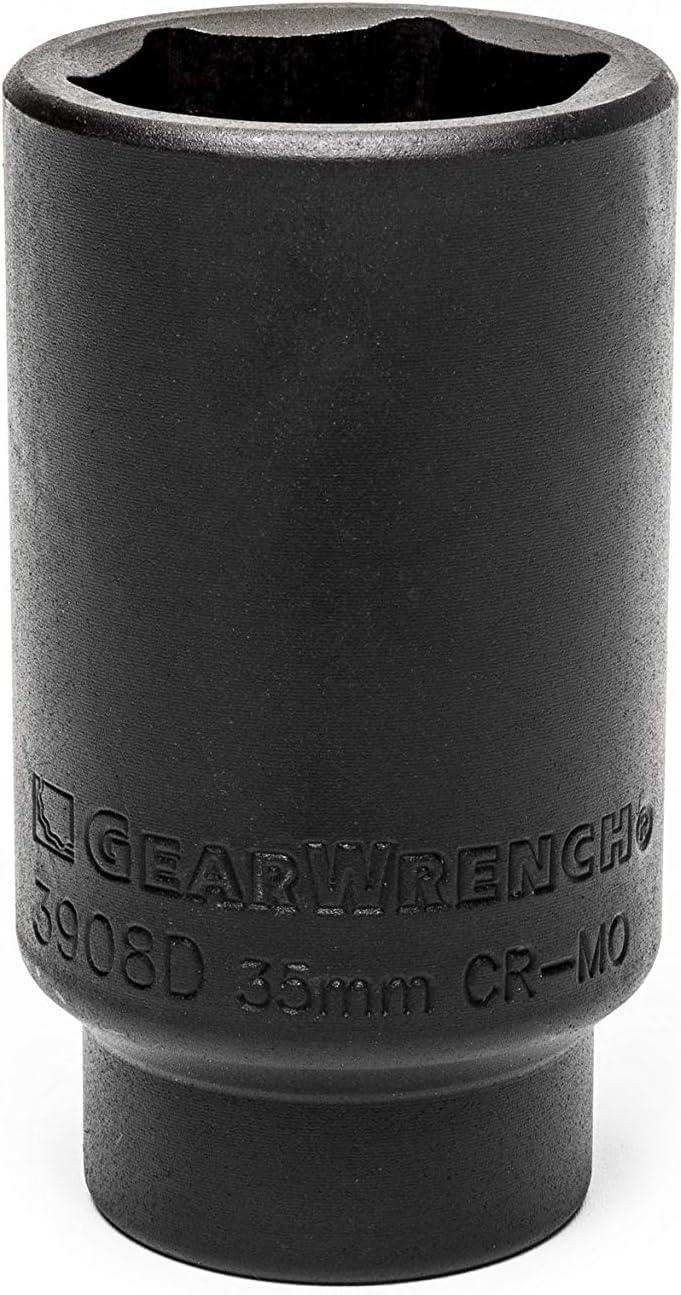 Amazon.com: GEARWRENCH 1/2" Drive Deep Axle Nut Socket GM 35mm, 6 Point ...