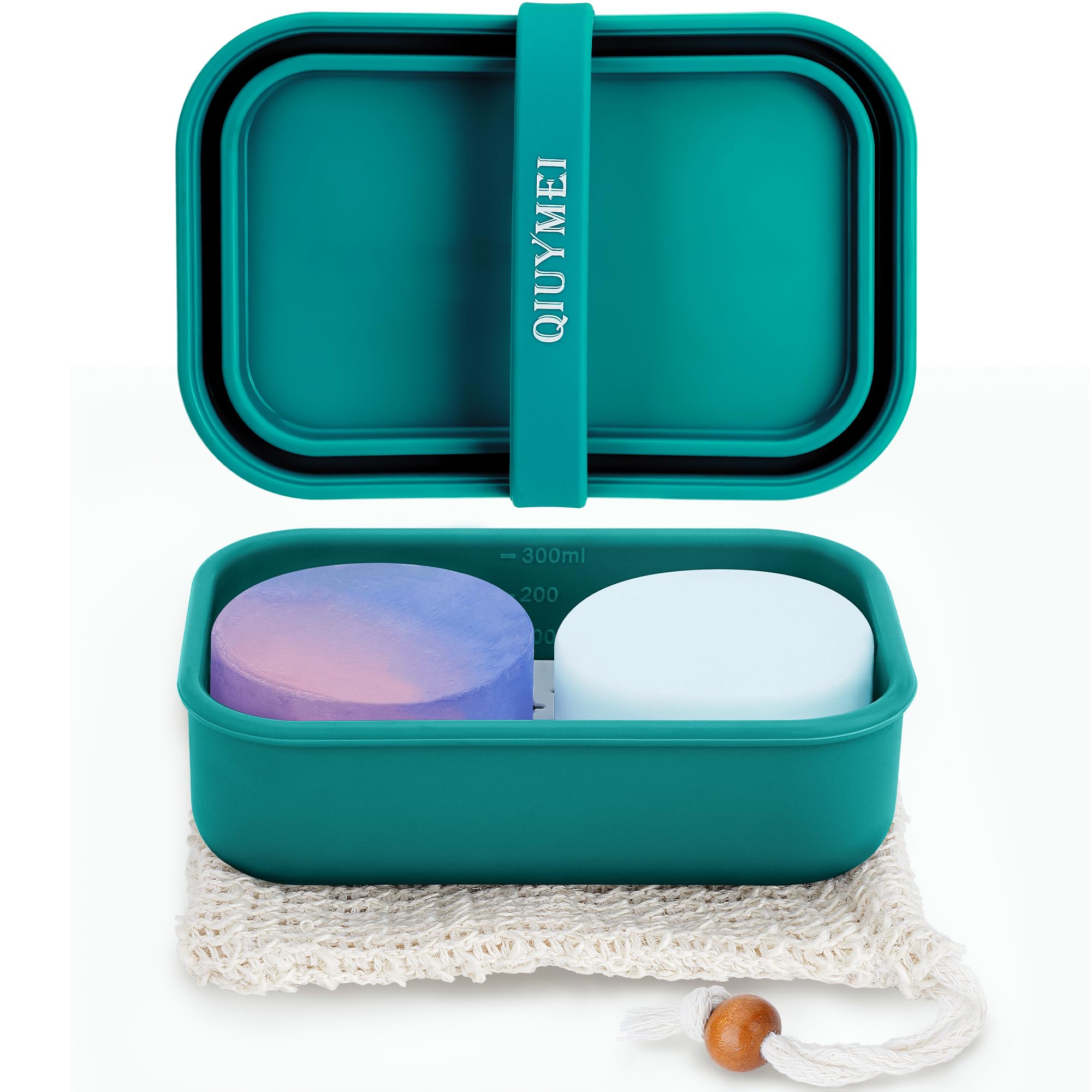 QIUYMEI Silicone Travel Soap Container，Enhanced Leak-Proof Travel Soap ...
