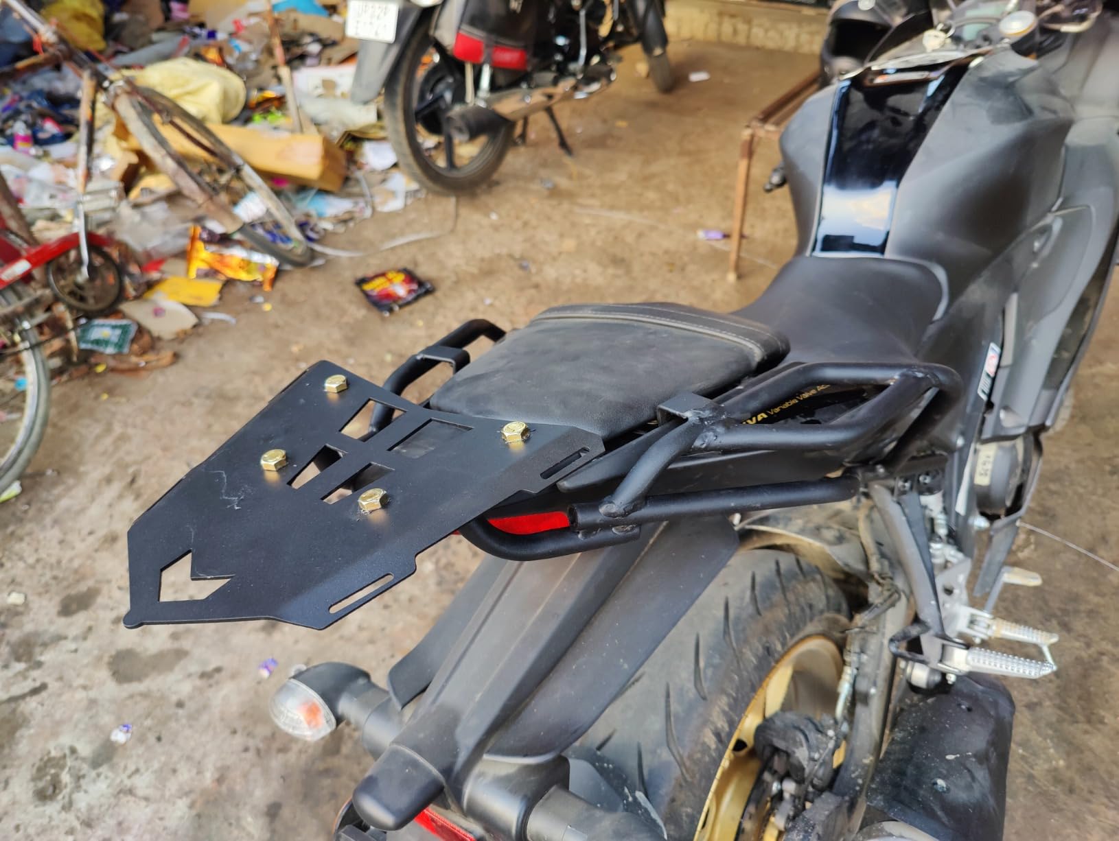 Vagary Tail Protector/Grab Rail For Yamaha R15 V4/ R15 M : Amazon.in ...