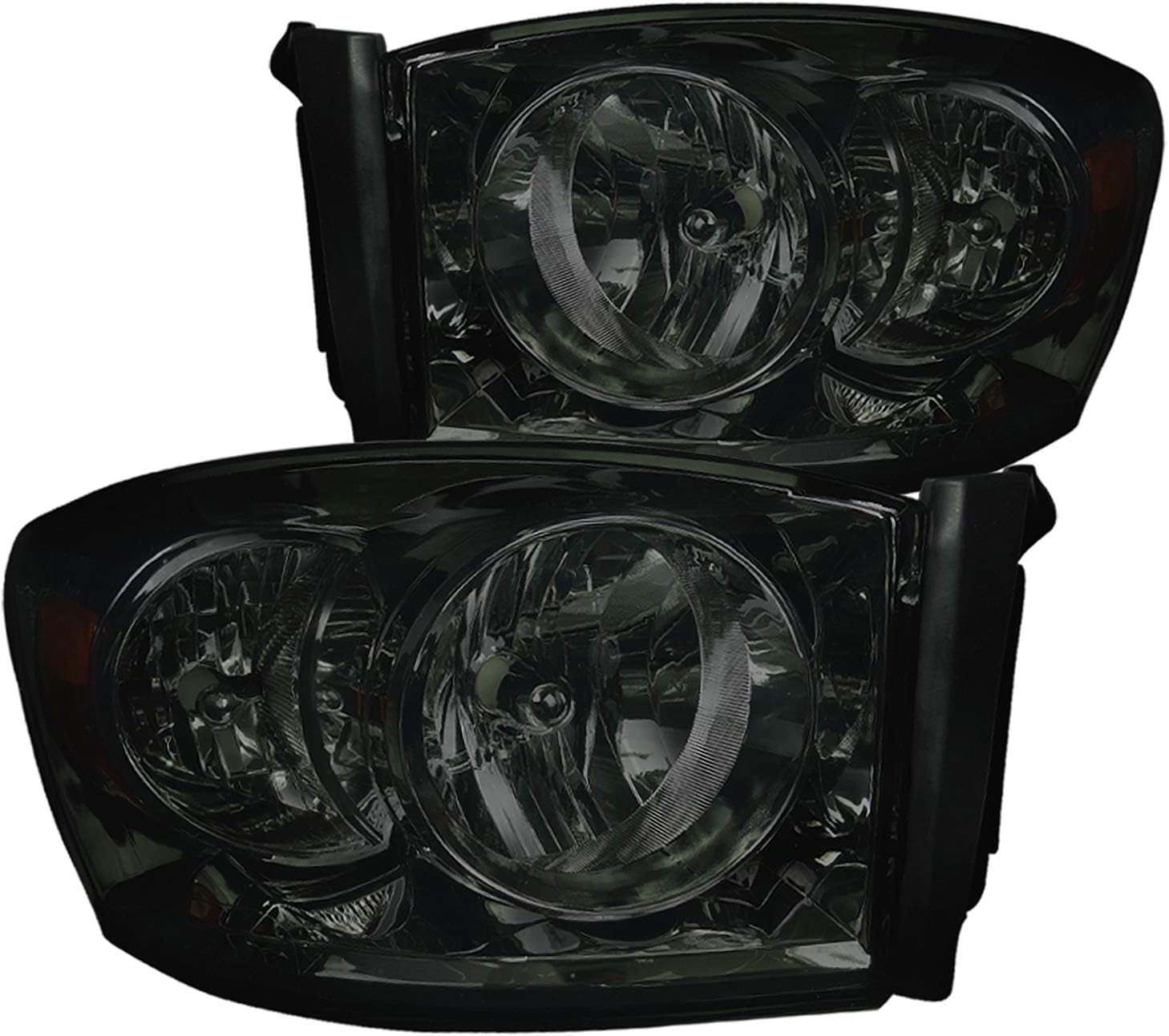 Amazon.com: SPEC-D TUNING Smoke Lens Headlights Amber Compatible with ...