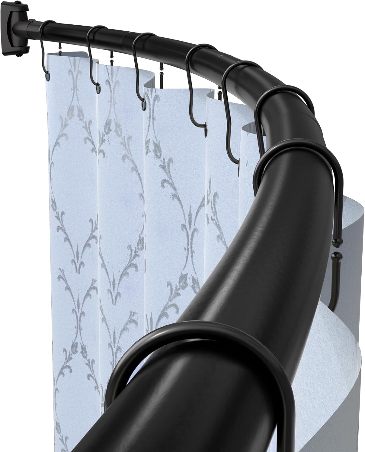 Amazon.com: ENJOYBASICS 34-76 Inches Curved Shower Curtain Rod ...