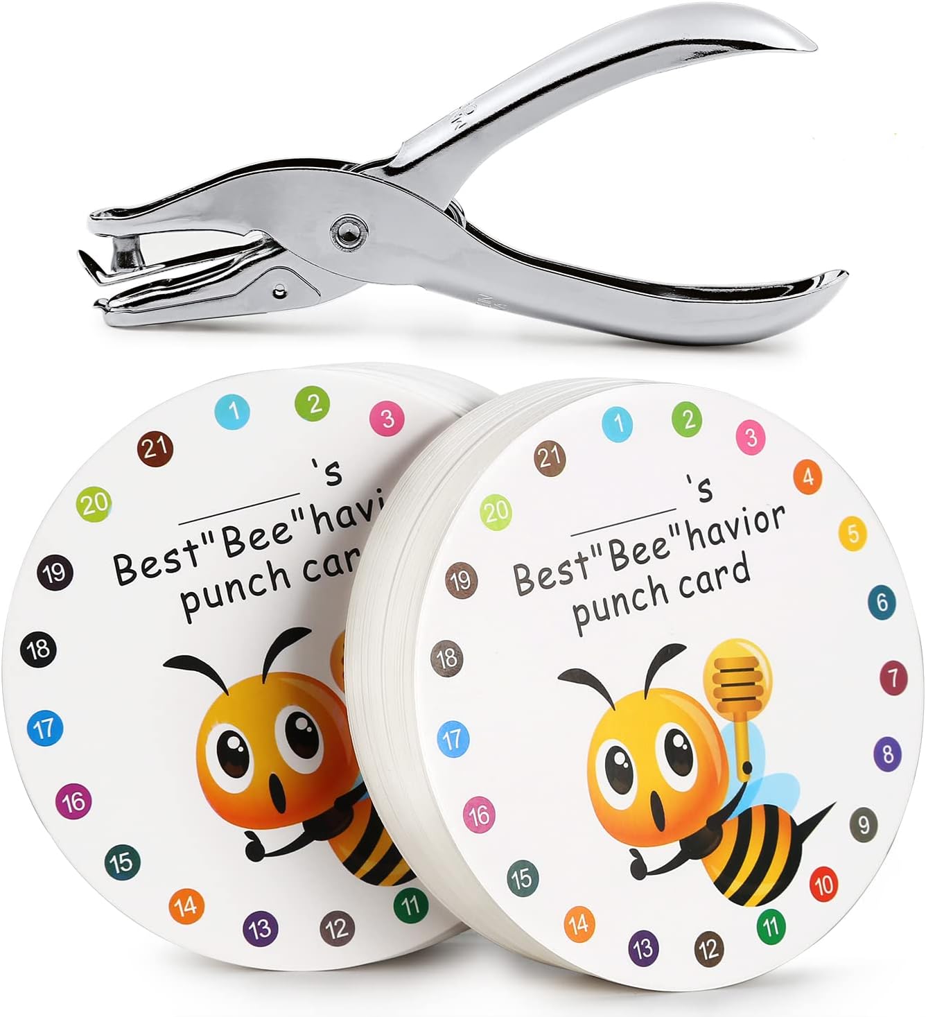 Amazon.com : 120 Pcs Reward Punch Cards Behavior Incentive Awards for ...