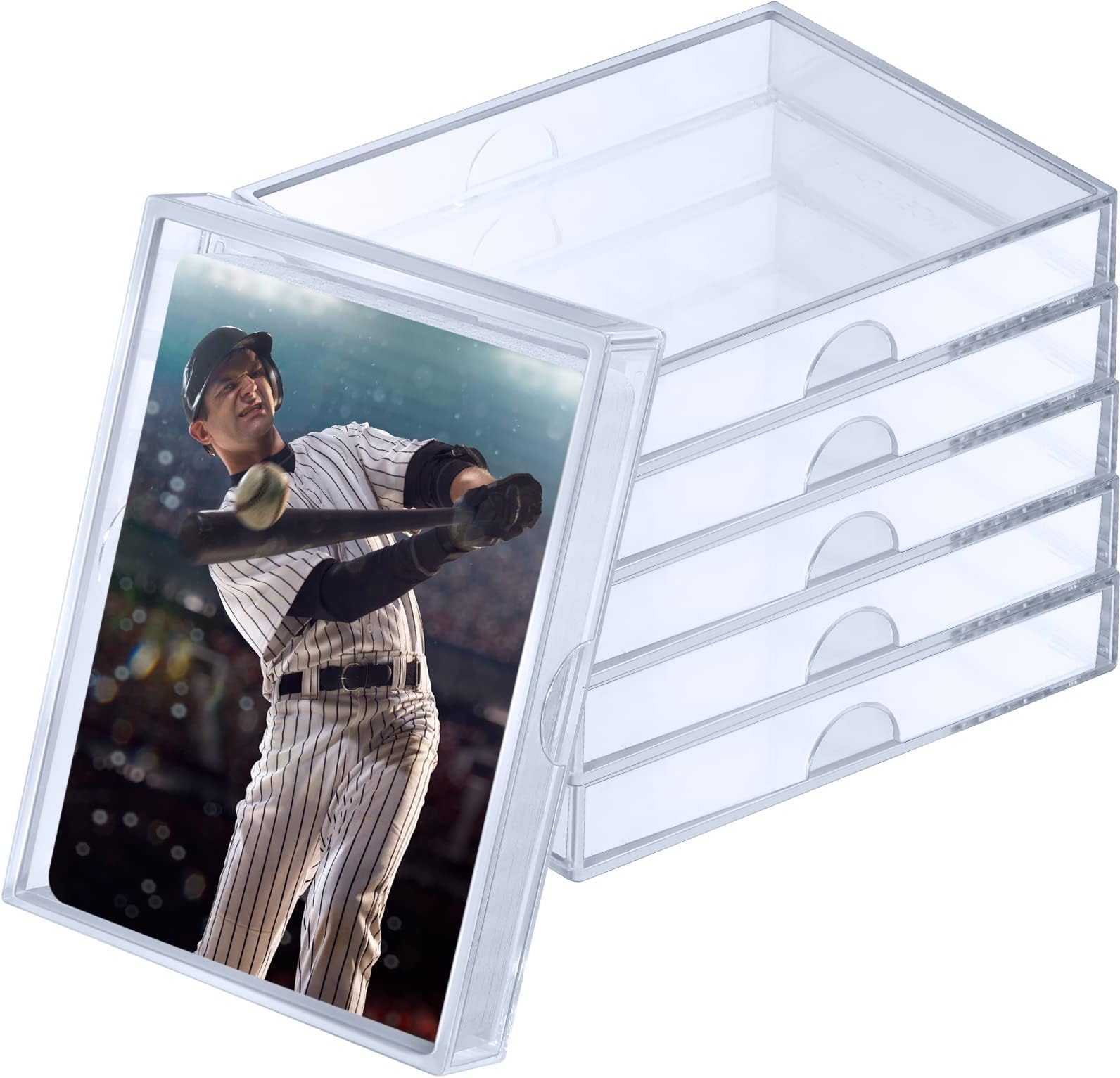 Amazon.com: Playing Card Deck Cases 6pcs Plastic Empty Playing Card Box ...