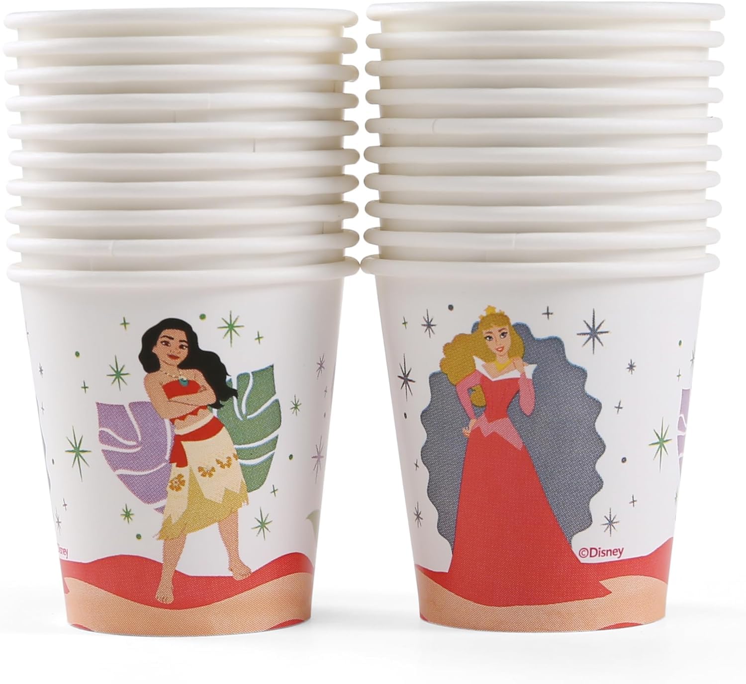 Snapklik.com : Glad For Kids Disney Princess Disposable Mini Paper Cups ...