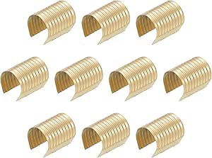 Amazon.com: uxcell 120Pcs Leather Rope Clips, 15 x 12mm Foldable ...