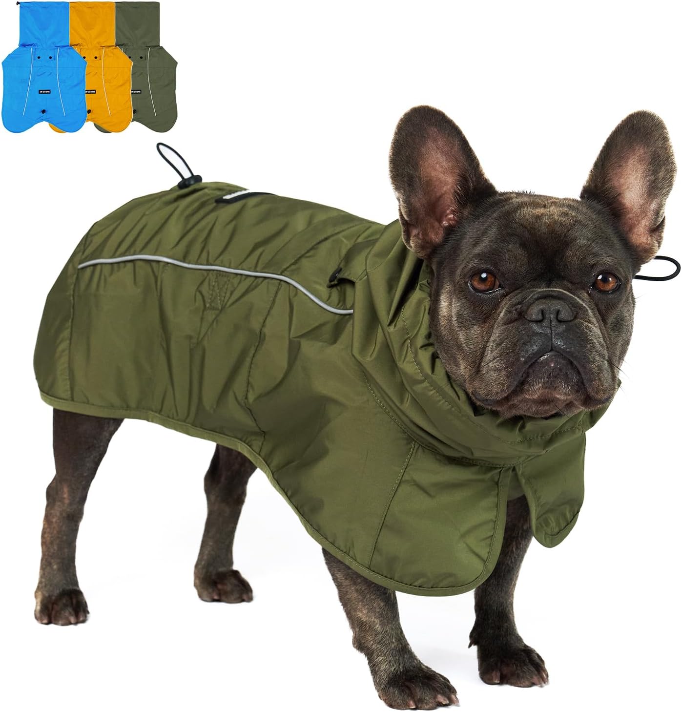 Amazon.com : Tuff Pupper Waterproof Dog Raincoat | Full-Body Windproof Rain Jacket for Dogs ...