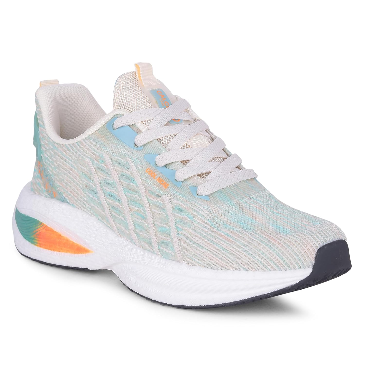 Buy Calcetto Men's CLT-1008 Beige Green Sports Shoes | Comfortable ...