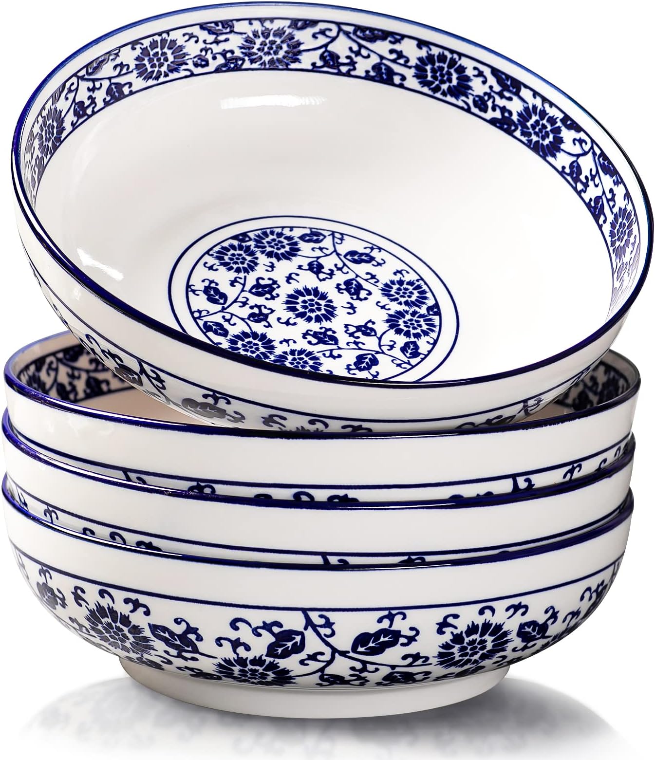 Amazon.com | YUN TAO Large Serving Bowls,10 inch Fruit Salad Bowls, 75 ...