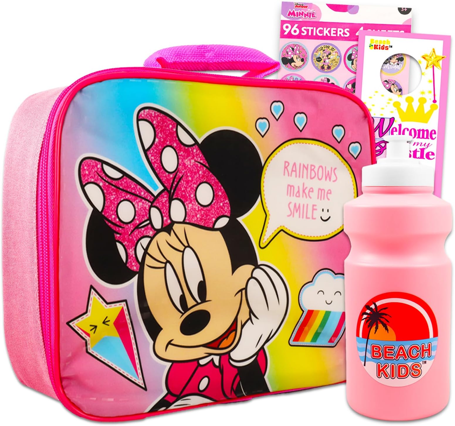 Amazon.com: Disney Minnie Mouse Lunch Bag For Girls, Kids Set - Lunch ...