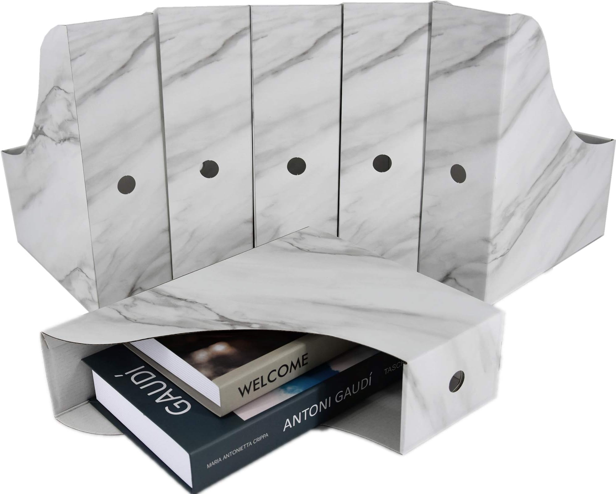 Amazon.com: Simple Houseware White Magazine File Holder Organizer Box ...