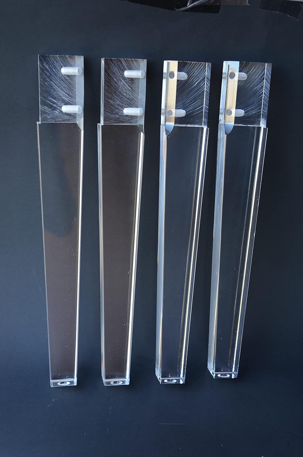 Amazon.com: 4PC 15" H Tapered Lucite Acrylic Legs for Bench Cabinet ...