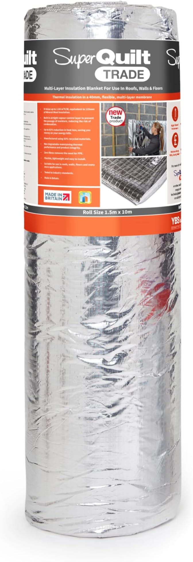 YBS Insulation SuperQuilt Trade 1.5m x 10m : Amazon.co.uk: DIY & Tools