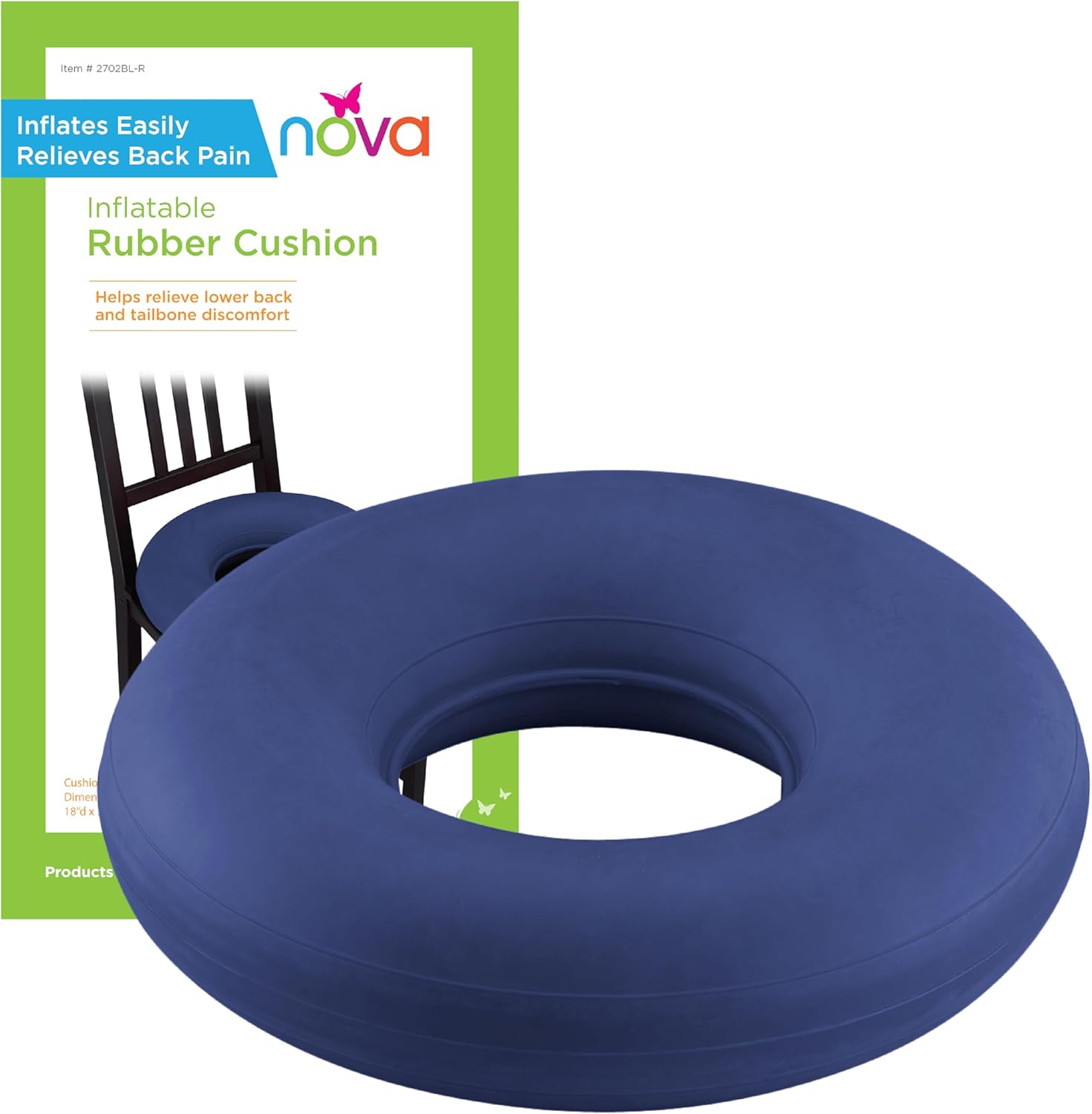 Amazon.com: NOVA Inflatable Ring Seat Cushion, Inflatable Donut Cushion ...