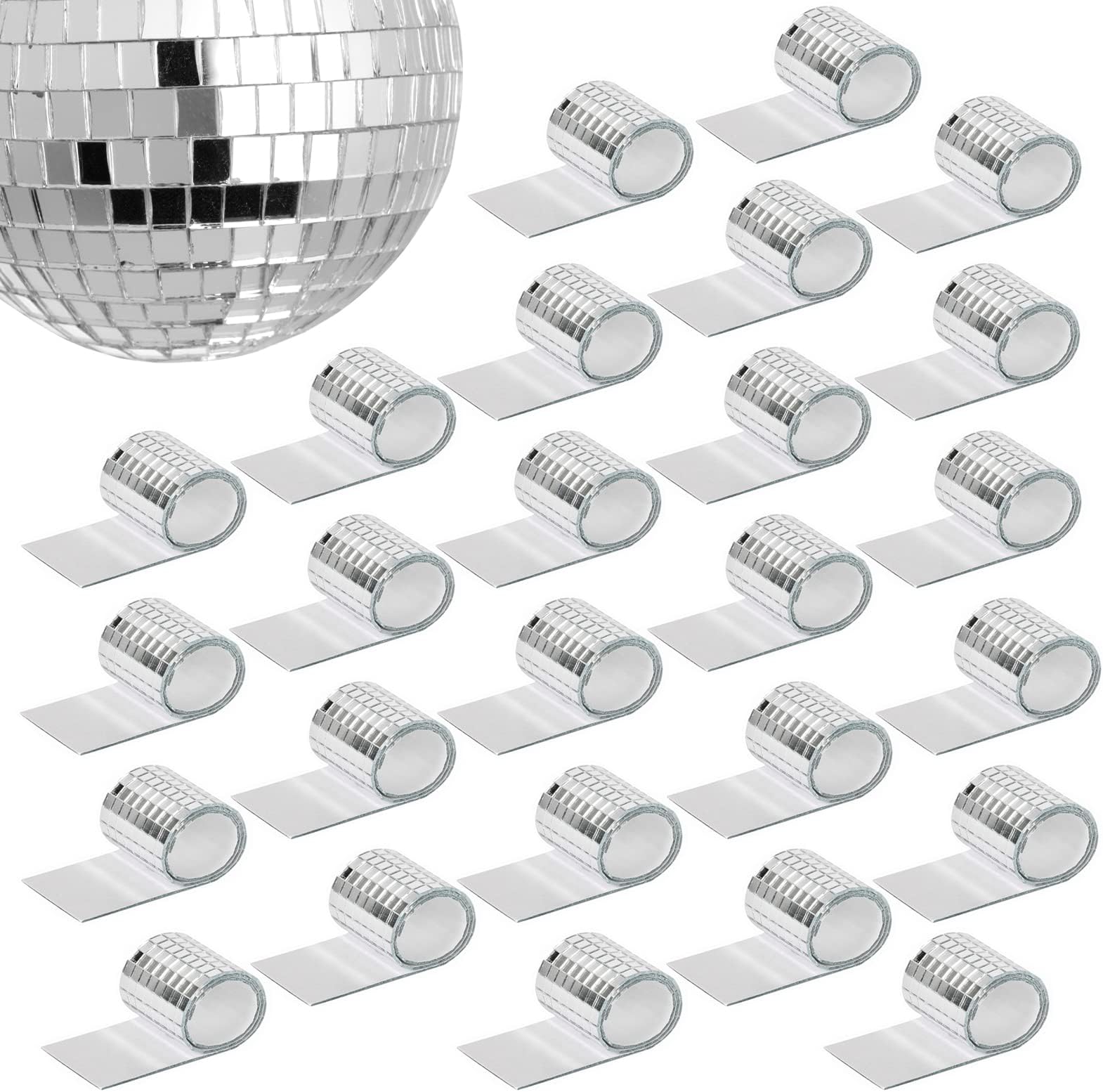 Amazon.com: NUO RUI Real Glass Craft Mini Square Mirrors Mosaic Tiles ...