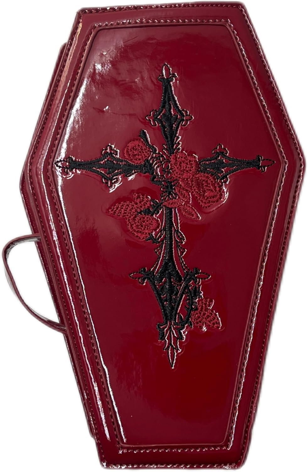 Amazon.com: RRISETAG Goth Makeup Bag PU Leather Coffin Bag Retro Gothic ...