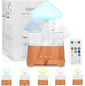 Amazon.com: Kavolet Rain Cloud Humidifier Water Drip,450ml Rain Cloud Diffuser,Mushroom Diffuser ...