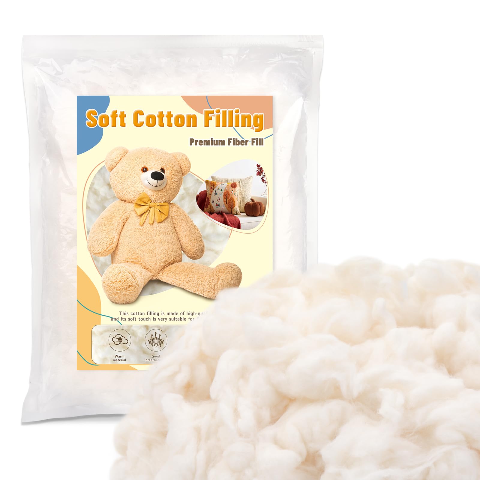 Amazon.com: ZXIIXZ 200g/7oz Cotton Filling, Premium Natural Cotton ...