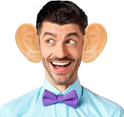 Amazon.com: FunisFun Oversized Jumbo Fake Ears Giant Pig Ears Funny ...