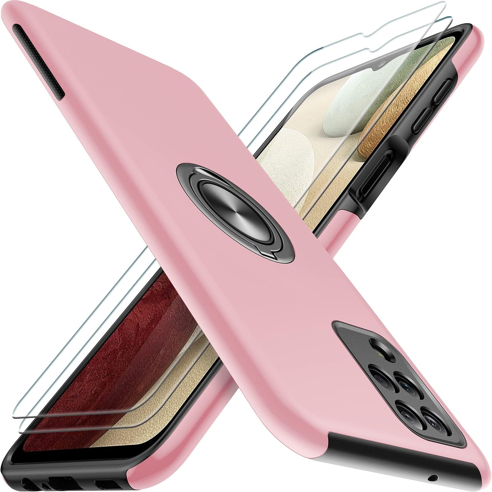 Amazon.com: Samsung A12 case,Galaxy A12 case,with HD Screen Protector,M ...
