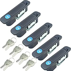 Distribution Cabinet Lock Industrial Latch Zinc Alloy Push Button Swing ...