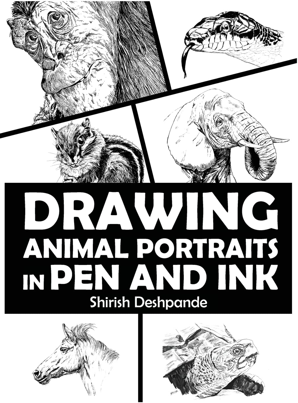 Drawing Animal Portraits in Pen and Ink: Learn to Draw Lively Portraits ...