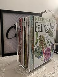 Amazon.com: Stock Your Home Acrylic Magazine Holder - Crystal Clear ...