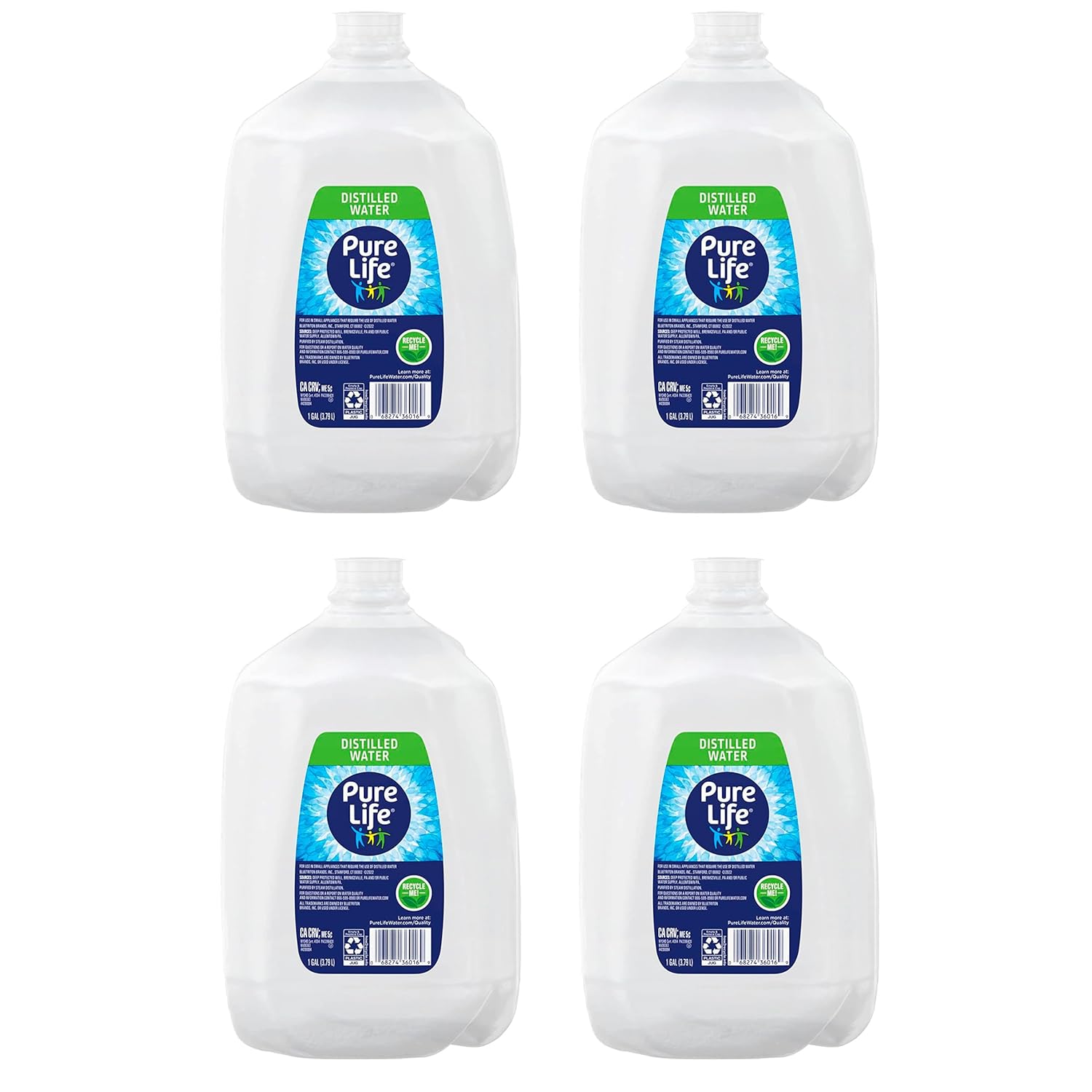 Amazon.com: Pure Life Distilled Water, 1-Gallon, Plastic Bottled Water ...