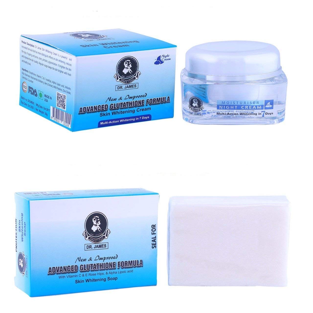 Buy Dr james Cream Health Care Beauty Skin Whitening Cream and Soap ...