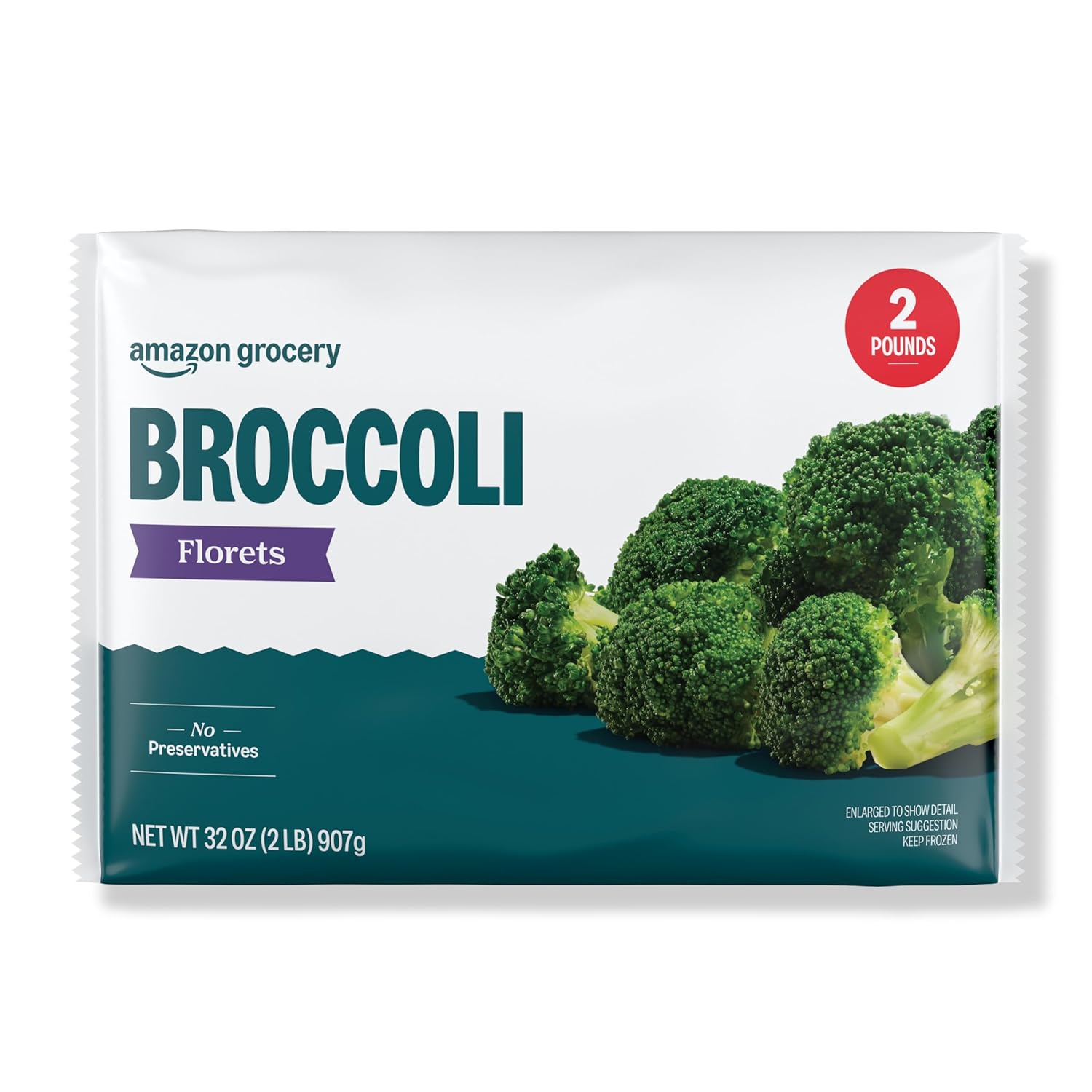 Amazon.com: Amazon Grocery, Broccoli Florets, Frozen, 32 Oz : Grocery ...