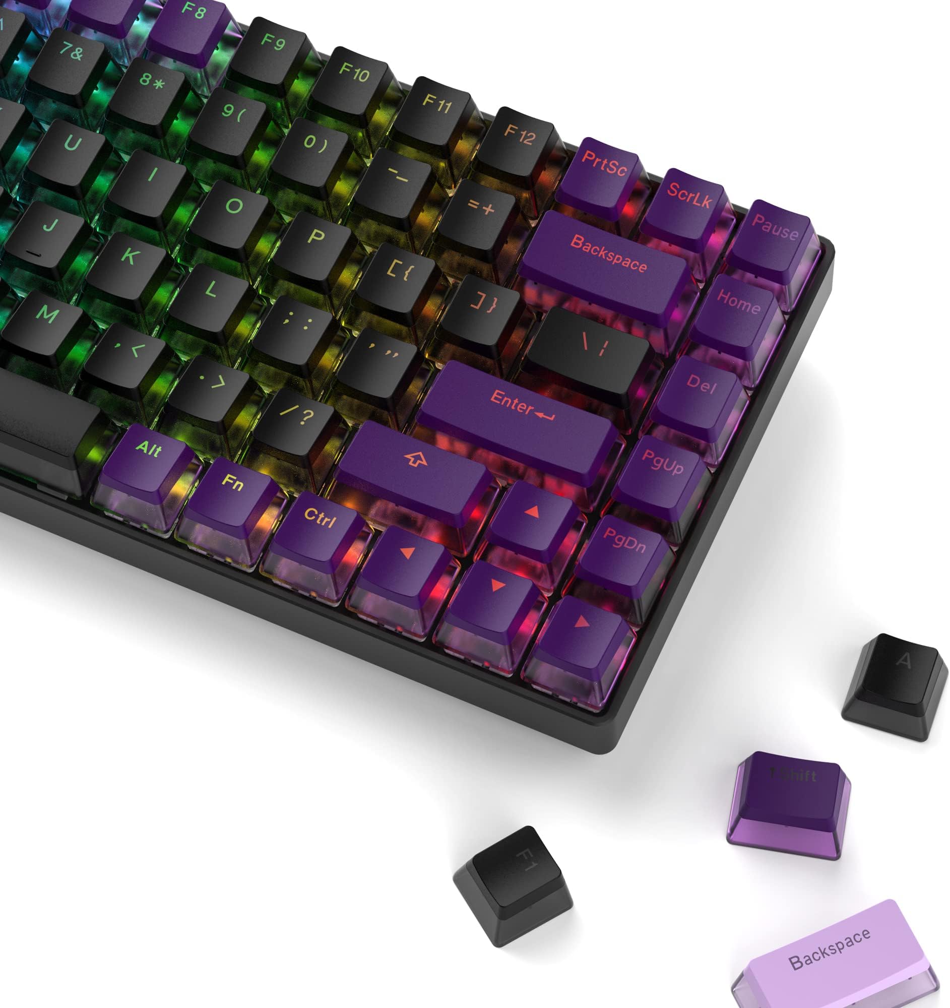 Amazon.com: G.SKILL Crystal Crown Keycaps - Keycap Set with Transparent ...