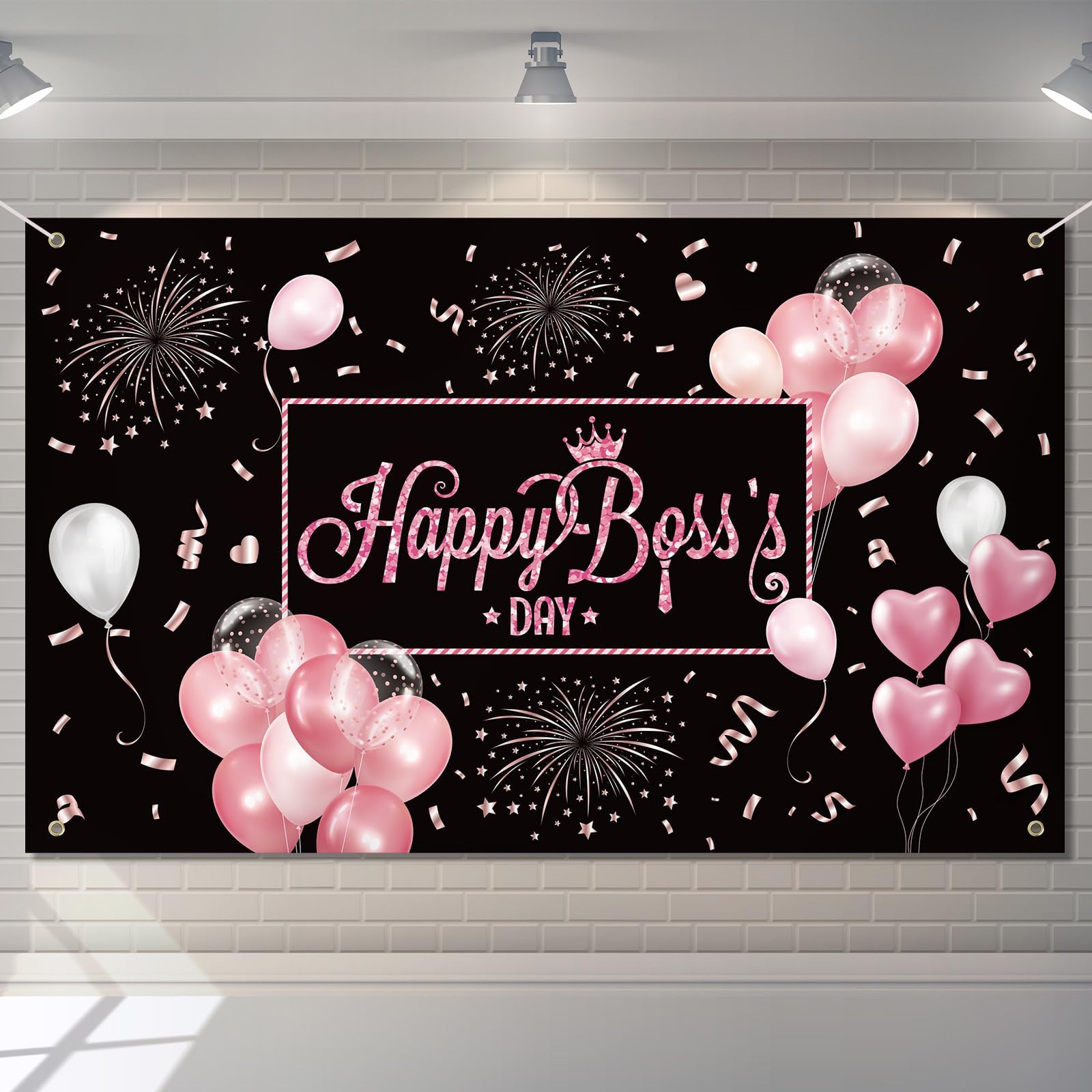 Amazon.com : Mixweer 71'' x 43'' Boss's Day Backdrop Happy Boss's Day ...