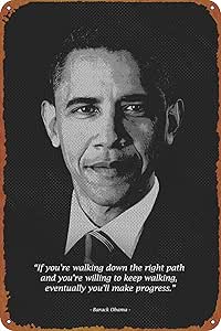 Amazon.com : barack obama quotes Poster Tin Metal Sign Vintage Wall ...