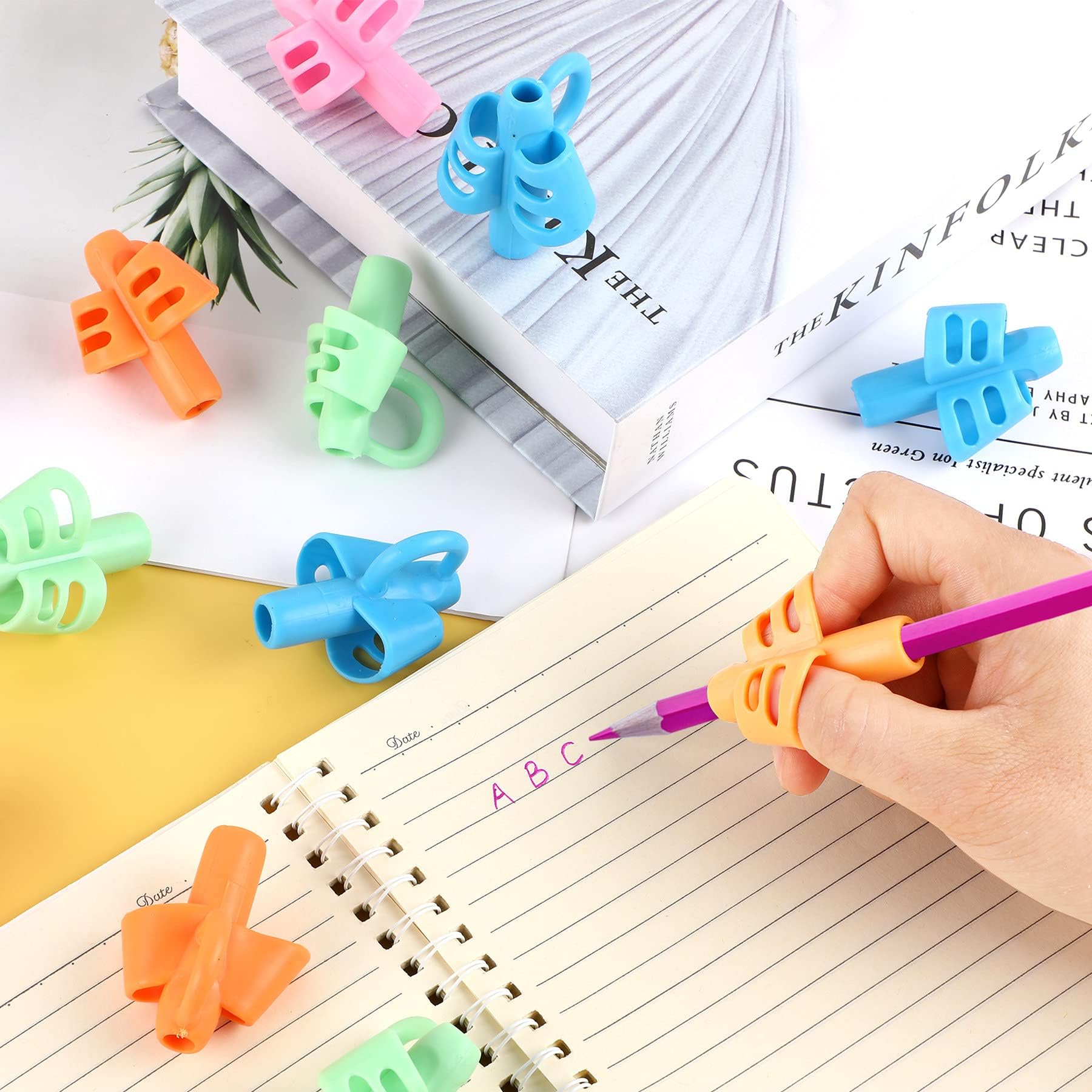 Snapklik.com : 16 PCS Pencil Finger Grips For Handwriting Grip Posture ...